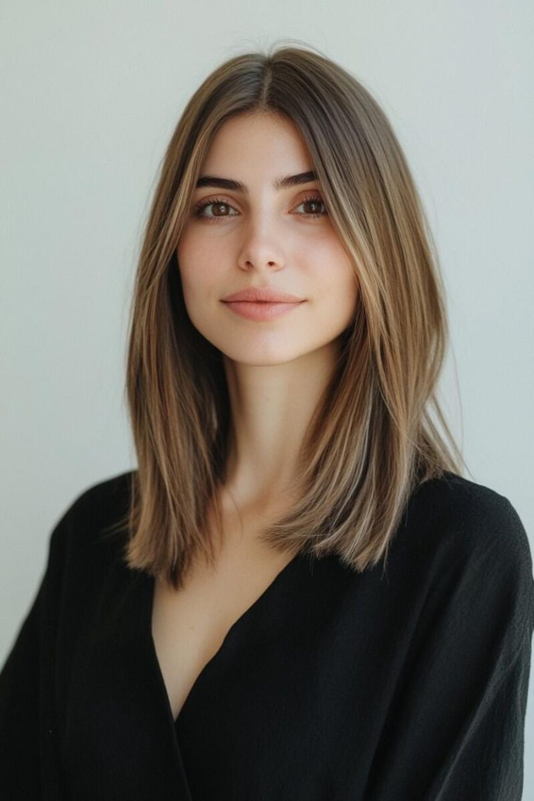 36 Stunning Middle Part Hairstyles To Elevate Your Look In 2025 ...