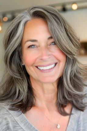 31 Stunning Gray Hair Blending Ideas For A Seamless Look! - Style With Glam