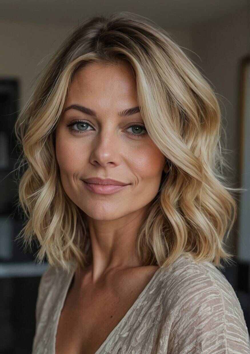 31 Stunning Medium Length Blonde Hairstyles That Will Elevate Your Look 1388
